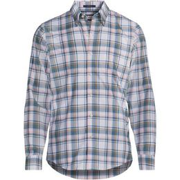 LANDS' END CLASSIC FIT. B&uuml;gelfreies Twillhemd, Herren,  Wei&szlig;, Baumwolle, by Lands' End