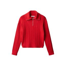 Mango Pullover 'RIBRAID' Damen Gr&ouml;&szlig;e L rot