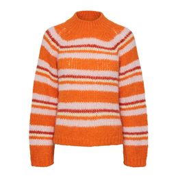Pieces Pullover Damen Gr&ouml;&szlig;e M pastelllila / orange / rostrot / wollwei&szlig;
