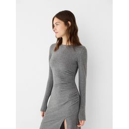 Bershka Kleid Damen Gr&ouml;&szlig;e 38 graumeliert Winterkleid