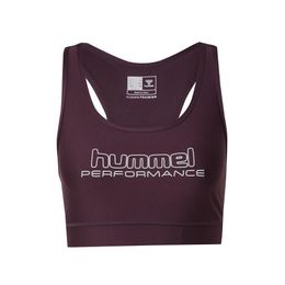 Hummel Sport-BH 'TE FUNDAMENTAL' Damen Gr&ouml;&szlig;e XS beige / brombeer