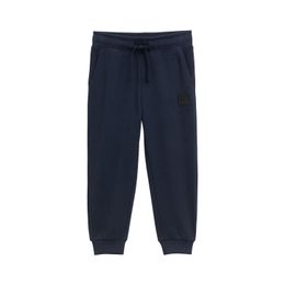 Tom Tailor Jungen Jogginghose mit Badge-Detail, blau, Uni, Gr. 116/122