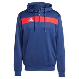 adidas Performance Sportsweatshirt 'Tiro 25 Essentials' Herren Gr&ouml;&szlig;e S dunkelblau / rot / wei&szlig;
