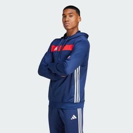 adidas Performance Sportsweatshirt 'Tiro 25 Essentials' Herren Gr&ouml;&szlig;e M dunkelblau / rot / wei&szlig;