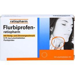 ratiopharm FLURBIPROFEN-ratio.m.Honig-u.Zitroneng.8,75mg Lut. 24 St