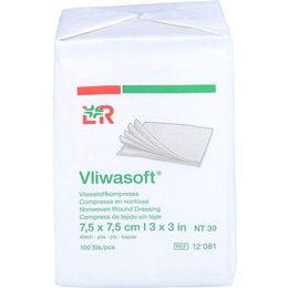 Lohmann & Rauscher Vliwasoft Vlieskompressen unsteril 7,5x7,5 cm 4l. 100 St