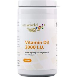 vitaworld Vitamin D3 2.000 I.E. Kapseln 100 St