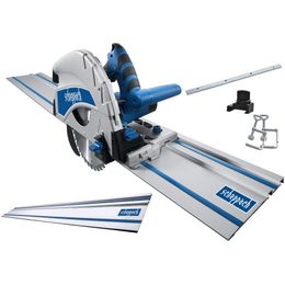 Tauchs&auml;ge Scheppach "PL75", blau, B:300mm H:235mm L:420mm, S&auml;gemaschinen, inkl. 1400mm Schiene & Zubeh&ouml;rset