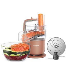 Kenwood Kompakt-K&uuml;chenmaschine "MultiPro Go FDP22.130GY", B:16,8cm H:29,7cm T:16,8cmterracotta, K&uuml;chenmaschinen