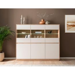 Highboard Home Affaire, B:164cm H:138cm T:40cmkaschmir, eiche artisan, FSC-zertifizierter Holzwerkstoff, Sideboards, "Sonora, moderner Schrank,