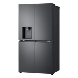 LG Multi Door "GMF961EV6C", B:91,4cm H:179,2cm T:73,3cmessence schwarz steel, K&uuml;hlschr&auml;nke, Wassertank