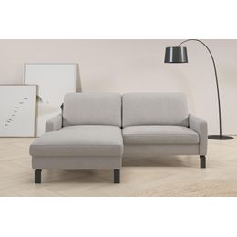 Ecksofa Home Affaire, B:194cm H:86cm T:164cmlight, grau, 100% Polyester, Wohnzimmer, Sofas, "Lecce, L-Form, Federkernpolsterung, Breite 194 cm",