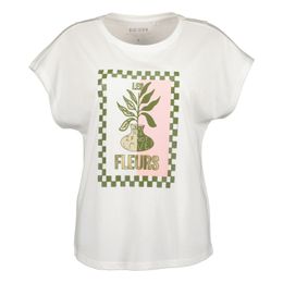 T-Shirt Blue Seven "Blue Seven T-Shirt", Damen, Gr. 40, 0001, wei&szlig;, 50% Baumwolle, 50% Modal, normal, Rundhals, Shirts T-Shirt