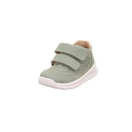 Sneaker Superfit "BREEZE WMS: mittel", M&auml;dchen, Gr. 26, mint, gelb, Nappaleder, Nubukleder, unifarben mit Farbeinsatz, Schuhe Sneaker, Klettschuh, in WMS: Weite mittel, Gr&ouml;&szlig;enschablone zum Download