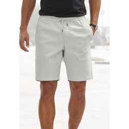 Shorts John Devin "Bermuda", Damen, Gr. 3XL (64/66), N-Gr, grau (hellgrau), Web, Obermaterial: 97% Baumwolle, 3% Elasthan, unifarben, regular fit kurz, Hosen Shorts, kurze Hose aus elastischer Baumwoll-Qualit&auml;t