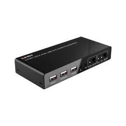 Lindy 2 Port KVM Switch HDMI 4K60, USB 2.0 & Audio, KVM-Switch