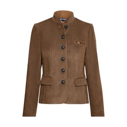 WHITE LABEL Cord-Stehkragenjacke Cognac (Gr&ouml;&szlig;e: 42)