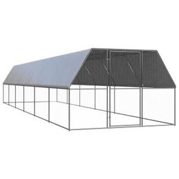 vidaXL Outdoor H&uuml;hnerk&auml;fig / H&uuml;hnerstall mit Komplett&uuml;berdachung 3 m, 12 m, 2 m