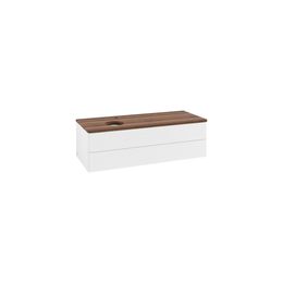 Villeroy & Boch V&B Waschtischunterschrank mit Frontstruktur, mit Beleuchtung Antao 120x36x50cm, HL, WBP w. wal, wh. m Lac ; Villeroy & Boch (L22152MT)