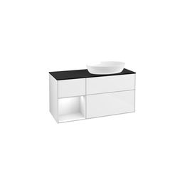 Villeroy & Boch V&B Waschtischunterschrank Finion 120cm, Pl b m, Rg g wh. Lac, glo wh. Lac ; Villeroy & Boch (FA42GFGF)
