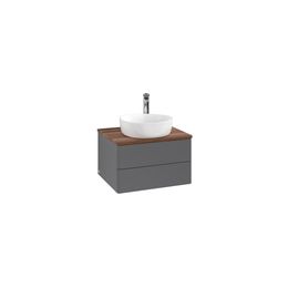 Villeroy & Boch V&B Waschtischunterschrank ohne Frontstruktur -Beleuchtung Antao 60x36x50cm, HL, WBP w wa, Anthrac. m Lac ; Villeroy & Boch (L18052GK)