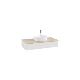 Villeroy & Boch V&B Waschtischunterschrank mit Frontstruktur Antao 100x19x50cm, HL, WBP botti., glo wh. Lac ; Villeroy & Boch (K09153GF)