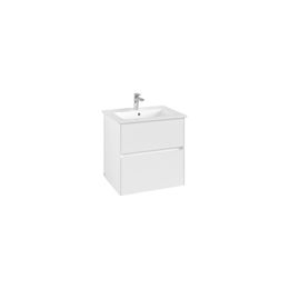 Villeroy & Boch V&B Waschtischunterschrank Collaro 61,1x61x48cm, WT mittig, white matt ; Villeroy & Boch (C14300MS)