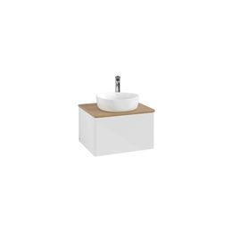 Villeroy & Boch V&B Waschtischunterschrank ohne Frontstruktur -Beleuchtung Antao 60x36x50cm, HL, WBP hon. Oa, glo wh. Lac ; Villeroy & Boch (L29051GF)