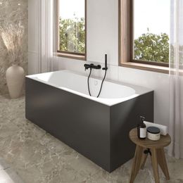 Villeroy & Boch Villeroy & Boch Somera Rechteck-Badewanne, mit rundem &Uuml;berlauf L: 170 B: 75 cm, UBQ170SOM2DV-RW,
