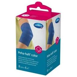 Hartmann Peha-Haft Color Fixierbinde Latexfrei 8cmx4M Blau 1 ST