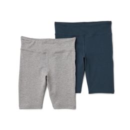 Tchibo - 2 Kinder-Radler-Leggings - Herren - Gr. 146/152 - dunkelblau