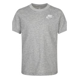 Nike Sportswear T-Shirt 'Futura' Jungen Gr&ouml;&szlig;e 98 graumeliert / wei&szlig;