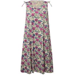 Ulla Popken Kleid Damen Gr&ouml;&szlig;e 42/44 enzian / pastellgr&uuml;n / orchidee / offwhite Winterkleid