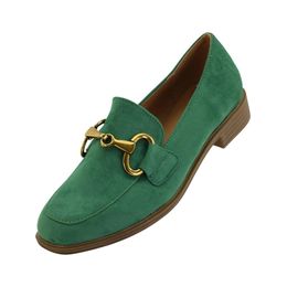 Palado Slipper 'Nyliss' Damen Gr&ouml;&szlig;e 36 gold / gr&uuml;n