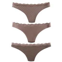 Lascana String Damen Gr&ouml;&szlig;e XS braun