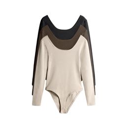 The Set Body Damen Gr&ouml;&szlig;e L/XL creme / schoko / schwarz