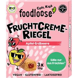 Kindersnack Fruchtriegel Frucht-Creme Apfel-Erdbeere ab 3 Jahren (3x28 g) foodloose