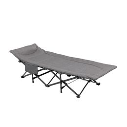 toom Campingbett grau 67 x 38 x 185 cm
