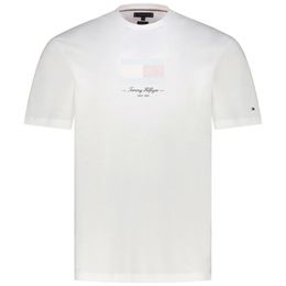 Gro&szlig;e Gr&ouml;&szlig;en Tommy Hilfiger T-Shirt mit Label-Print Farbe wei&szlig; Gr&ouml;&szlig;e: 4XL
