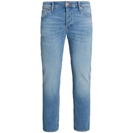 Jack & Jones Gro&szlig;e Gr&ouml;&szlig;en Jack&Jones Stretch-Jeans &bdquo;Mike&ldquo;, Tapered Fit Farbe jeansblau Gr&ouml;&szlig;e: 48/32