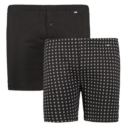 Gro&szlig;e Gr&ouml;&szlig;en ADAMO Doppelpack Boxershorts Farbe schwarz Gr&ouml;&szlig;e: 8