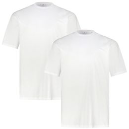 Herren Gro&szlig;e Gr&ouml;&szlig;en | Pfundskerl Doppelpack T-Shirt mit Rundhalsausschnitt Farbe wei&szlig; Gr&ouml;&szlig;e: 5XL
