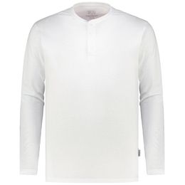 Gro&szlig;e Gr&ouml;&szlig;en Ceceba Homewear Shirt mit Serafinokragen Farbe wei&szlig; Gr&ouml;&szlig;e: 58
