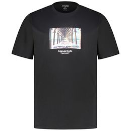 Jack & Jones Gro&szlig;e Gr&ouml;&szlig;en Jack&Jones T-Shirt mit Foto-Print Farbe schwarz Gr&ouml;&szlig;e: 6XL