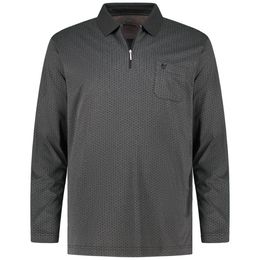 Gro&szlig;e Gr&ouml;&szlig;en Hajo Poloshirt "Soft Knit", b&uuml;gelleicht Farbe schwarz Gr&ouml;&szlig;e: 3XL