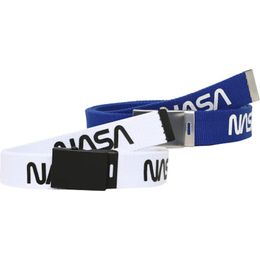 Mister Tee G&uuml;rtel 'Nasa' Herren Gr&ouml;&szlig;e 80/105 blau / schwarz / wei&szlig;