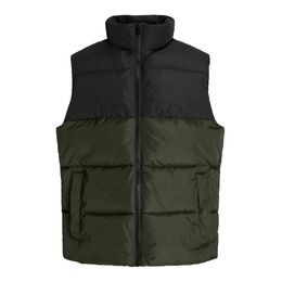 Jack & Jones Jack & Jones Weste 'JJMAZE' Herren Gr&ouml;&szlig;e L oliv / schwarz