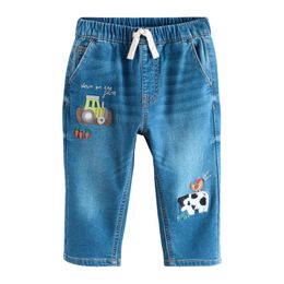 next Jeans Jungen Gr&ouml;&szlig;e 98 braun / schwarz / black denim / wei&szlig;