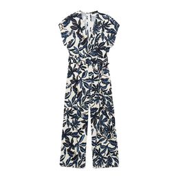 Mango Jumpsuit 'MERCI' Damen Gr&ouml;&szlig;e L azur / schwarz / wei&szlig;