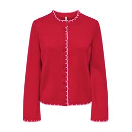 Only Strickjacke 'ONLLINN' Damen Gr&ouml;&szlig;e XL rosa / kirschrot